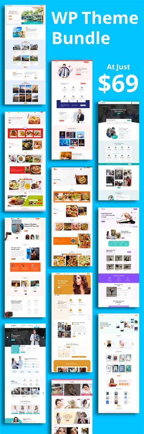 Wp Theme Bundle Premium Collection Of Elementor Theme Bundle Mizan Themes