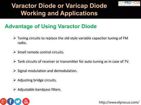 Varactor Diode Or Varicap Diode Working And Applications Pptx