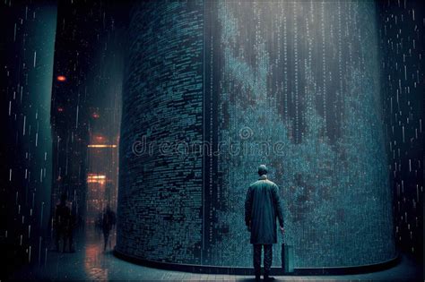 Generative Ai Of Tiny Human In A Large Data Center Exploring The World Of Big Data Stock