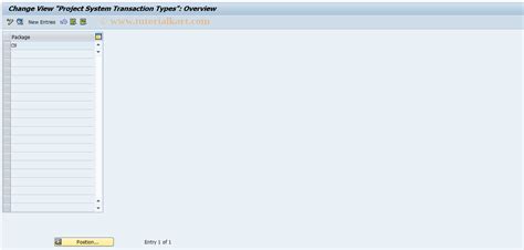Opt1 Sap Tcode Maintain Ps Transaction Types
