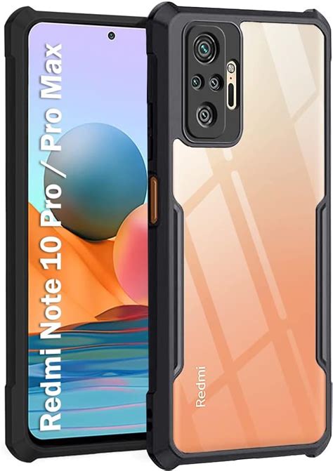 Thetkart Shockproof Clear Back Cover Case For Mi Redmi Note 10 Pro