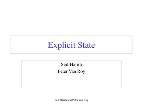 Ppt Explicit State Powerpoint Presentation Free Download Id 6585998