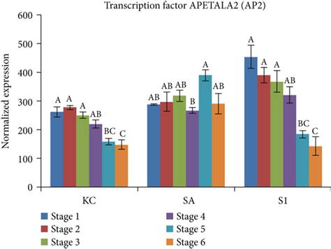 Expression Profiles Of Six Stages Of Fruit Specific Transcripts In