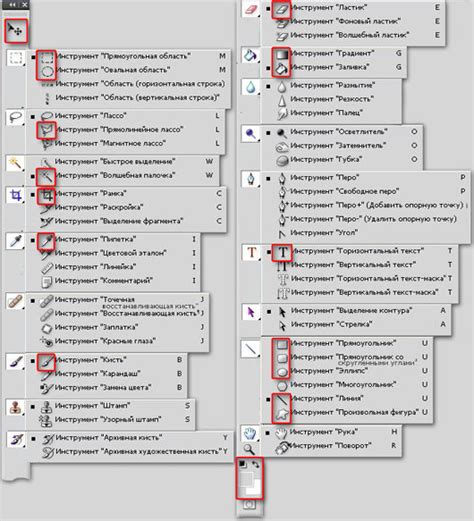 Инструменты фотошоп панель инструментов и свойств Photoshop
