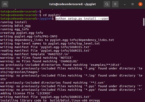installing python packages user guide code underscored