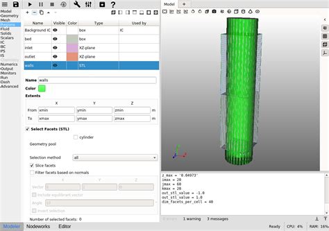 Three Dimensional Fluidized Bed MFiX Documentation