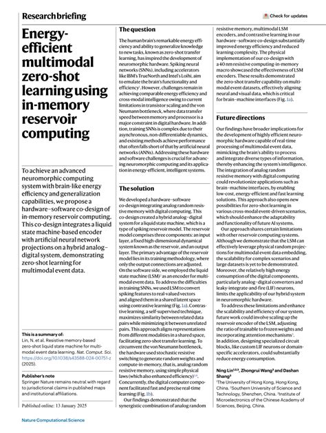 Pdf Energy Efficient Multimodal Zero Shot Learning Using In Memory Reservoir Computing