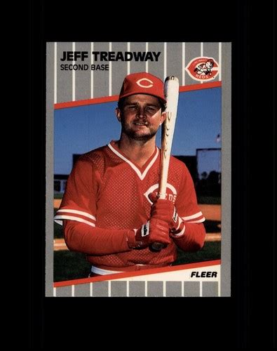 1989 Fleer Jeff Treadway 173 No Target Above Head Ebay