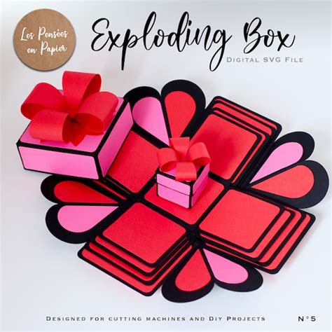 Exploding Box Svg Etsy