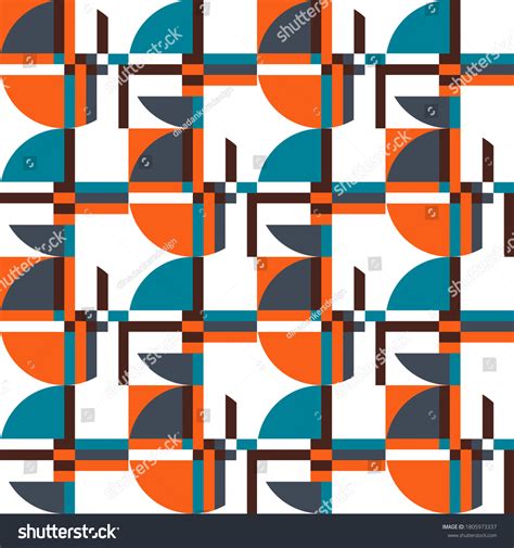 Vector Abstract Geometric Seamless Background Shapes Stock Vector Royalty Free