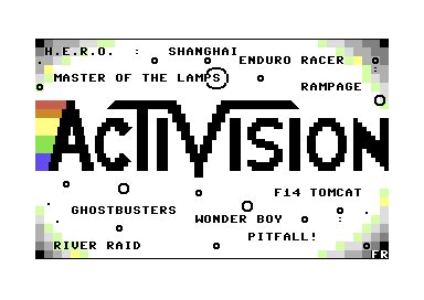 CSDb Activison PETSCII Logo By Freeze