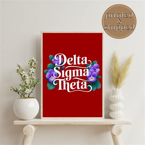 Delta Sigma Theta 1913 Matte Poster Sorority Wall Art Home Decor