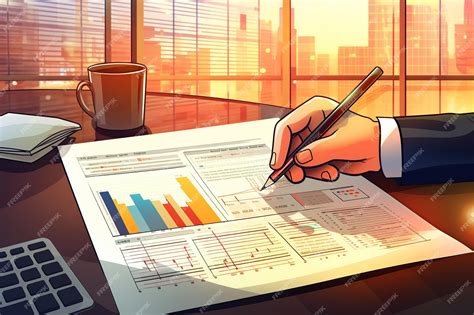 Premium Ai Image Businessman Signing Contract Charts Graphs