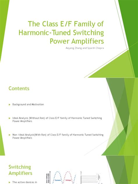 Class Ef Power Amplifier Download Free Pdf Amplifier Cmos