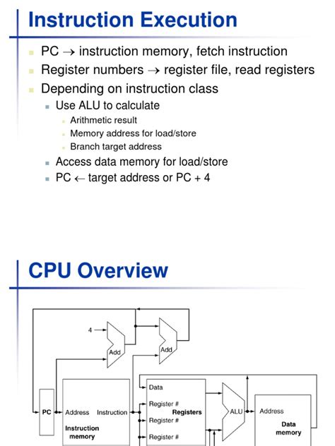 The Processor Pdf Instruction Set Central Processing Unit