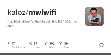 github kaloz mwlwifi mac80211 driver for the marvell 88w8864 802