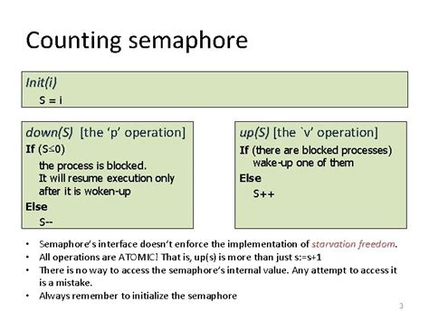 Operating Systems Synchronization Part 2 Semaphores Semaphores Enable