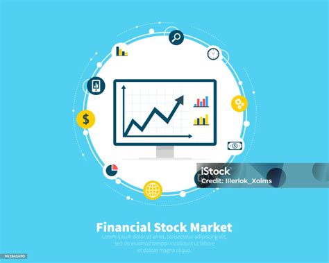 금융 주식 시장 개념입니다 무역 전자 상거래 자본 시장 투자 금융 경제 지표의 성장입니다 저축 계정 성장 주식입니다 배경 벡터 일러스트입니다 개선에 대한 스톡 벡터 아트 및