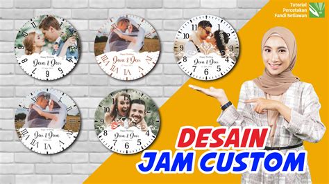 Donwload Desain Jam Custom Bulat Tema Wedding Cdr Kurasaurus