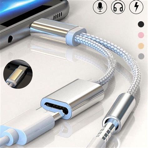 อะแดปเตอร์แยกสายชาร์จหูฟัง Usb C Type C เป็น 35 มม Shopee Thailand