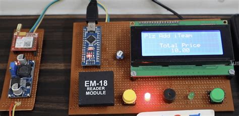 smart shopping cart with automatic billing system using arduino