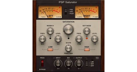Pspaudioware Saturator Dynamic Audio Processing Software