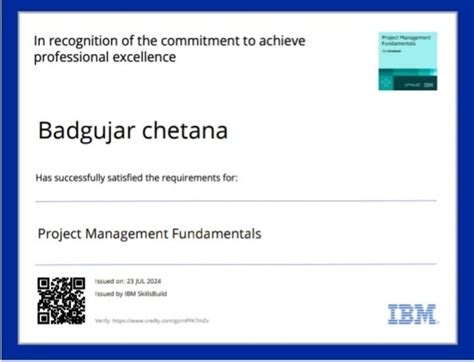 Completed Project Management Fundamentals Chetana Badgujar Posted On The Topic Linkedin