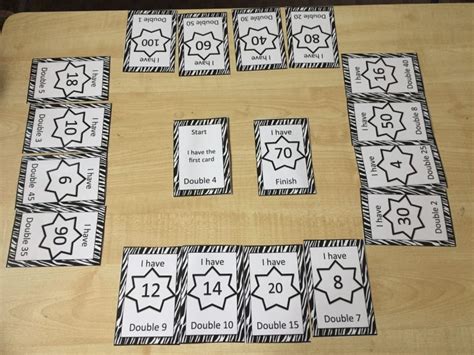 Doubles Loop Card Game Irish Primary Teacher