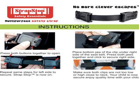 Strap Stop Anti Escape Car Seat Strap — Uk Made Crash