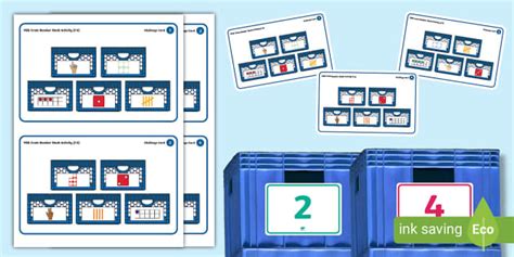 👉 Milk Crate Number Stack Activity 1 5 Twinkl