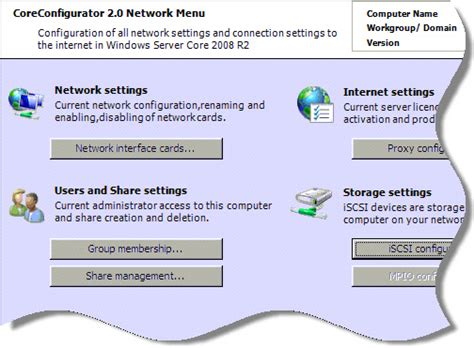 configure windows 2008 core server with a gui remote administration