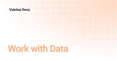Work With Data Valohai Docs