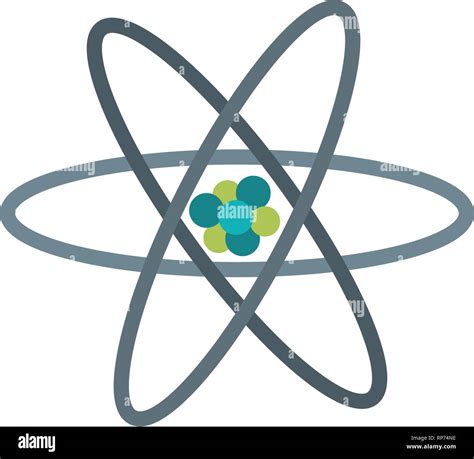 Science Atom Symbol Isolated Stock Vector Image Art Alamy