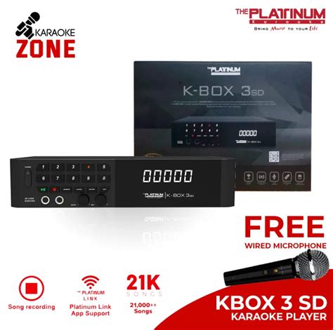 The Platinum Karaoke Kbox 3 Sd Karaoke Player 21k Songs With