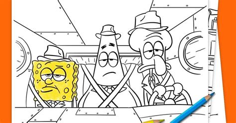 Spongebob Squid Noir Coloring Pack Spongebob Coloring Pages Color