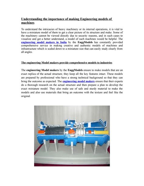 Understanding The Importance Of Making Engineering Models Of Machines