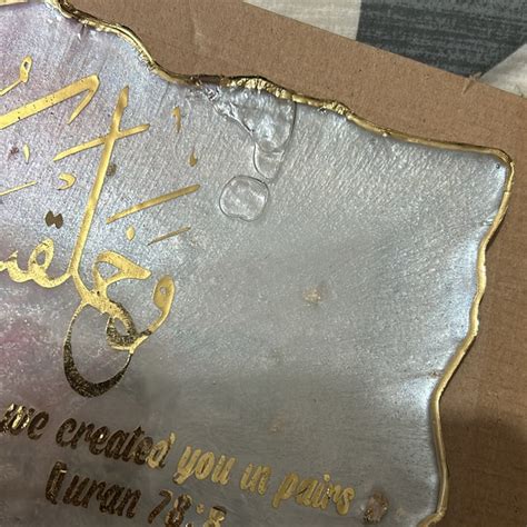 Personalised Resin Plaque Home Decor Birthday T Customisable