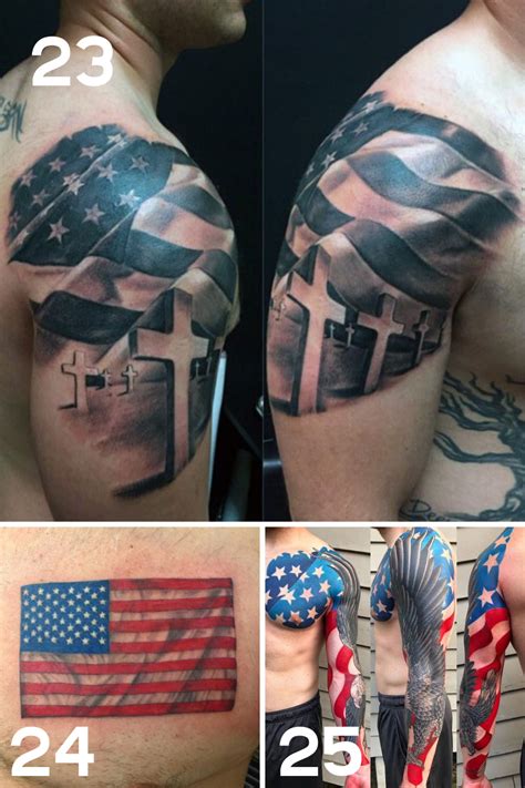 Patriotic American Flag Tattoo Ideas Tattoo Glee