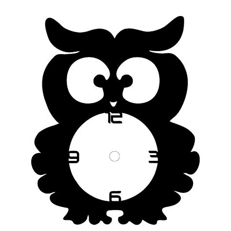 Standing Owl Clock Cdr Vector Design Arts Shala