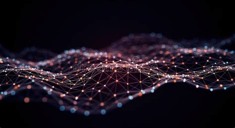 Abstract Technology Network Structure Background Futuristic Plexus Effect Computer Geometric