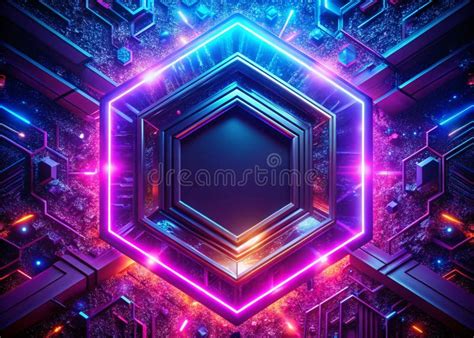 Dynamic Hexagonal Framework A Futuristic Abstract Background Ideal For Dynamic Hexagonal Framework A Futuristic Abstract Background Ideal For