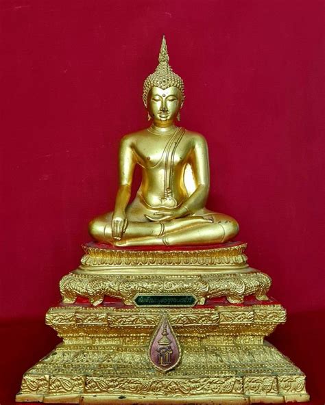 [พระเครื่องคุณเบญ] พระบูชาพุทธญาณนเรศวร์ เนื้อทองผสมลงรักปิดทองทั้งองค์ ตรา สธ ลงยา วัดญาณสังวร