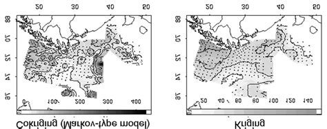 Estimation Maps Obtained By The Markov Type Model Left And A Simple