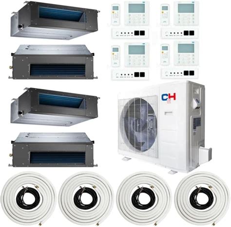 36000 Btu 4 Zone 9k9k9k9k Concealed Duct Mini Split