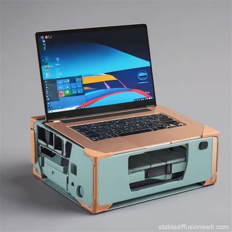 Modular Laptop Concept Stable Diffusion Online