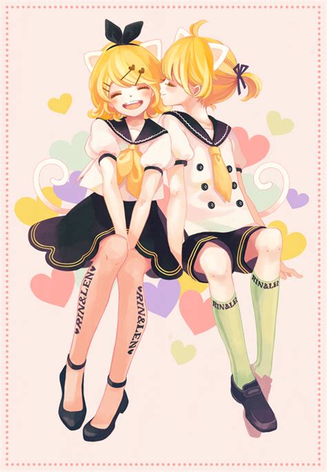 Kagamine Rin And Kagamine Len Vocaloid Drawn By Gemini Kokoma Danbooru