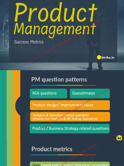 Prod Man Success Metrics Kpis Pdf