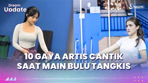 Gaya Artis Cantik Saat Main Bulu Tangkis Penampilan Ayu Ting Ting Disorot Mirip Boneka