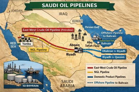 Saudi Pipeline Hits 7 Million Bpd Goal Bypassing The Strait Of Hormuz