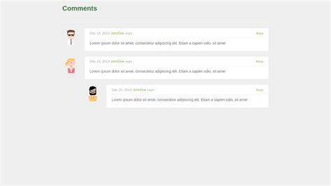 21 Bootstrap Comments Freefrontend